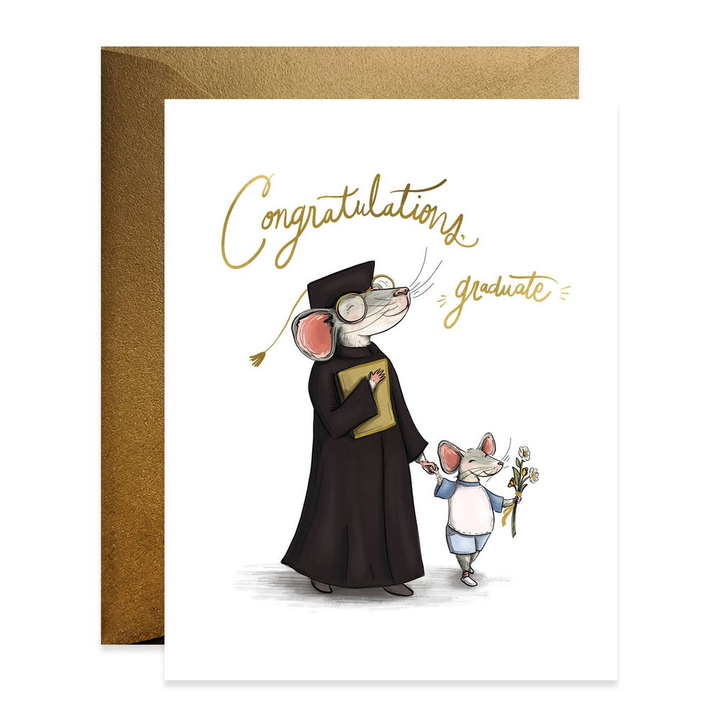 Mouse Congratulations Grown Up Graduate Card — Marrygrams