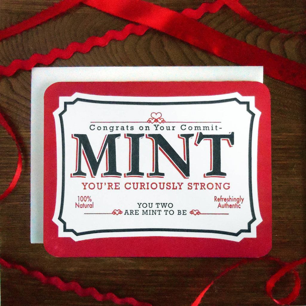 Congrats On Your Commitmint Altoids Mint Wedding Card — Marrygrams