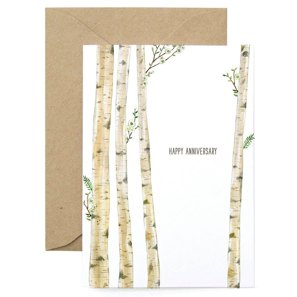 Birch Happy Anniversary Aspen Trees Card — Marrygrams