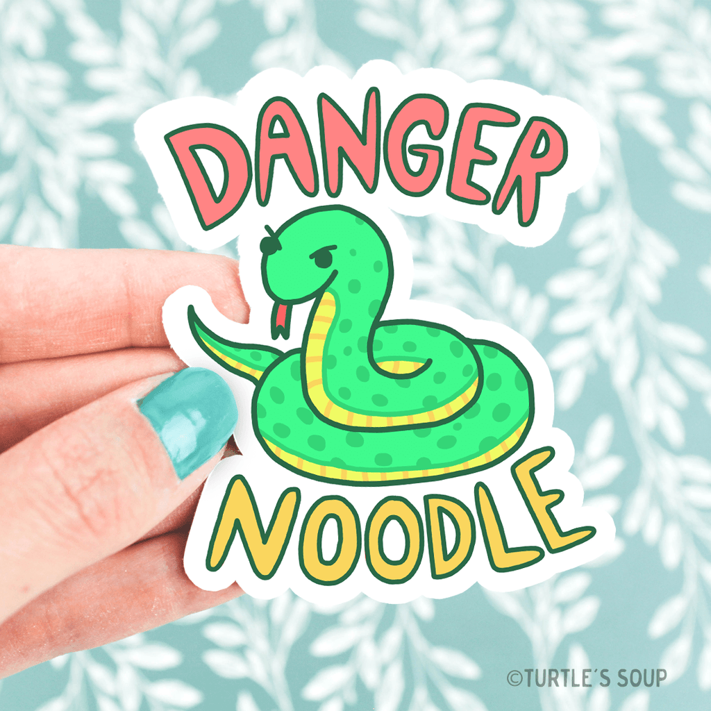 Danger Noodle Snake Vinyl Sticker — Marrygrams