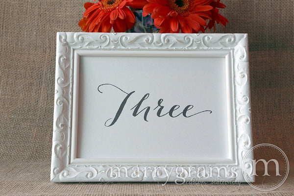 Table Numbers — Marrygrams