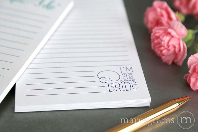 Wedding Notepad | Busy Planning Bride Notes for Engaged Bride — Marrygrams