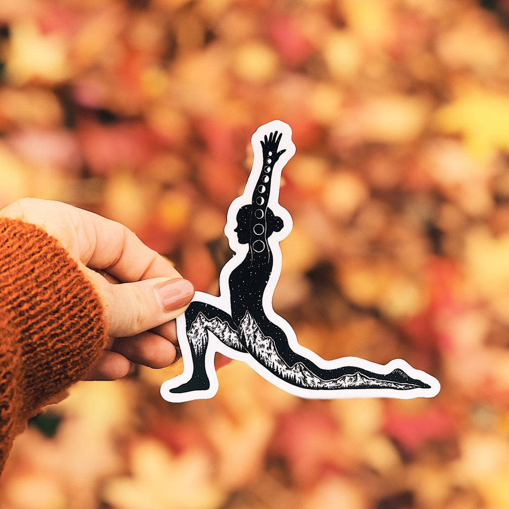 Yoga Pose III Vinyl Sticker — Marrygrams