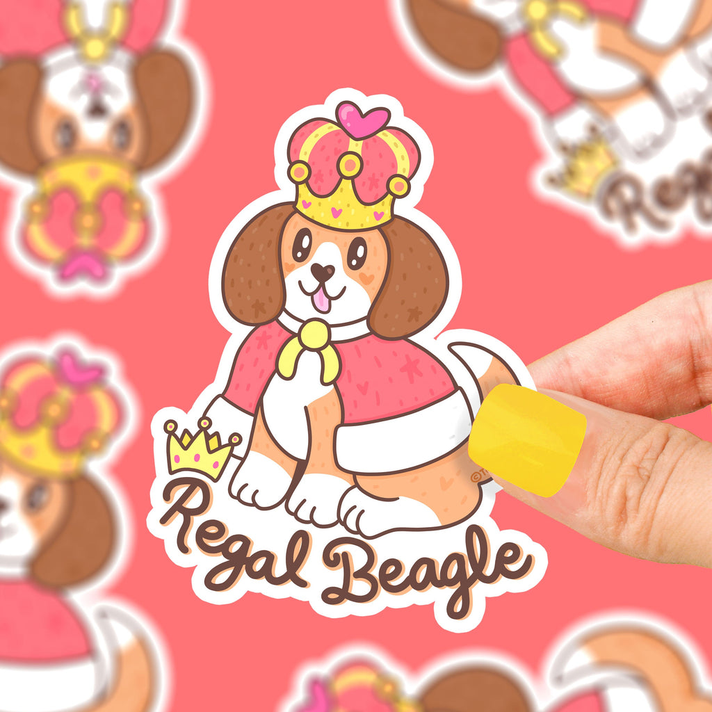 Regal Beagle Dog Vinyl Sticker — Marrygrams